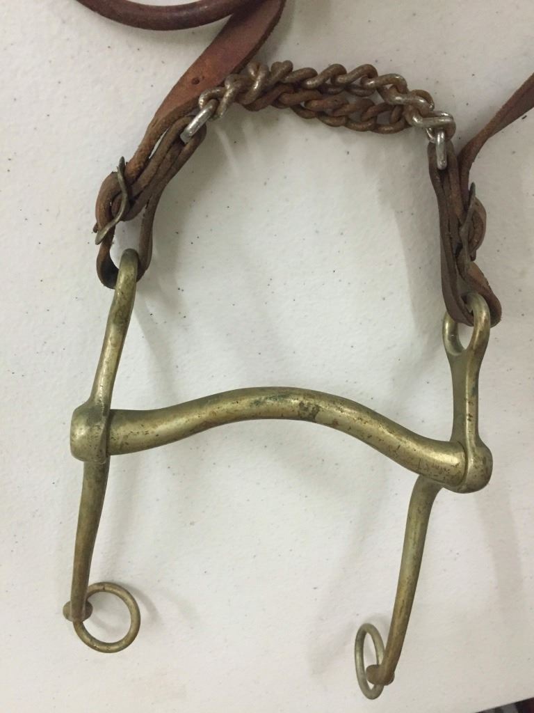 Group of Five Old Horse Bits