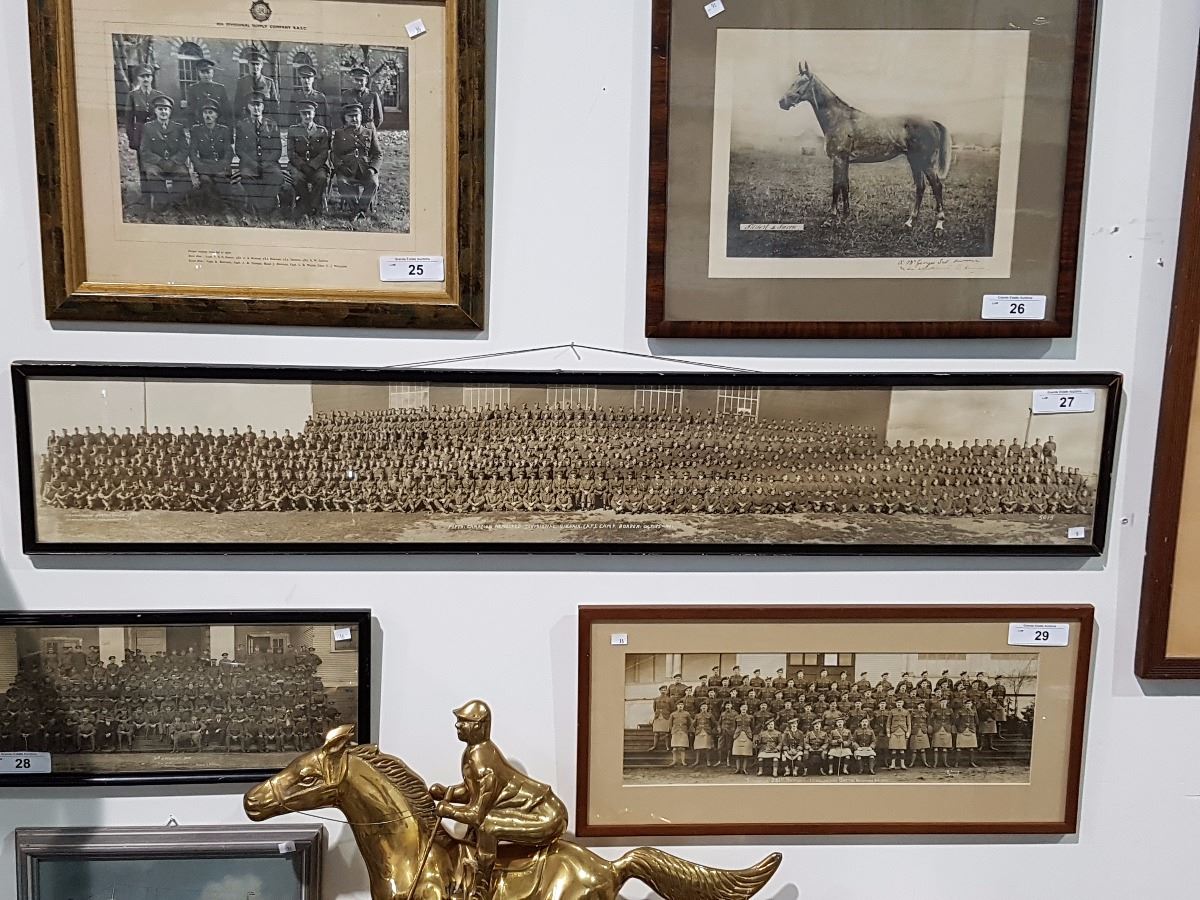 Framed Military Photo 5th Canadian Armored Divisonal Signals(AF) Camp ...