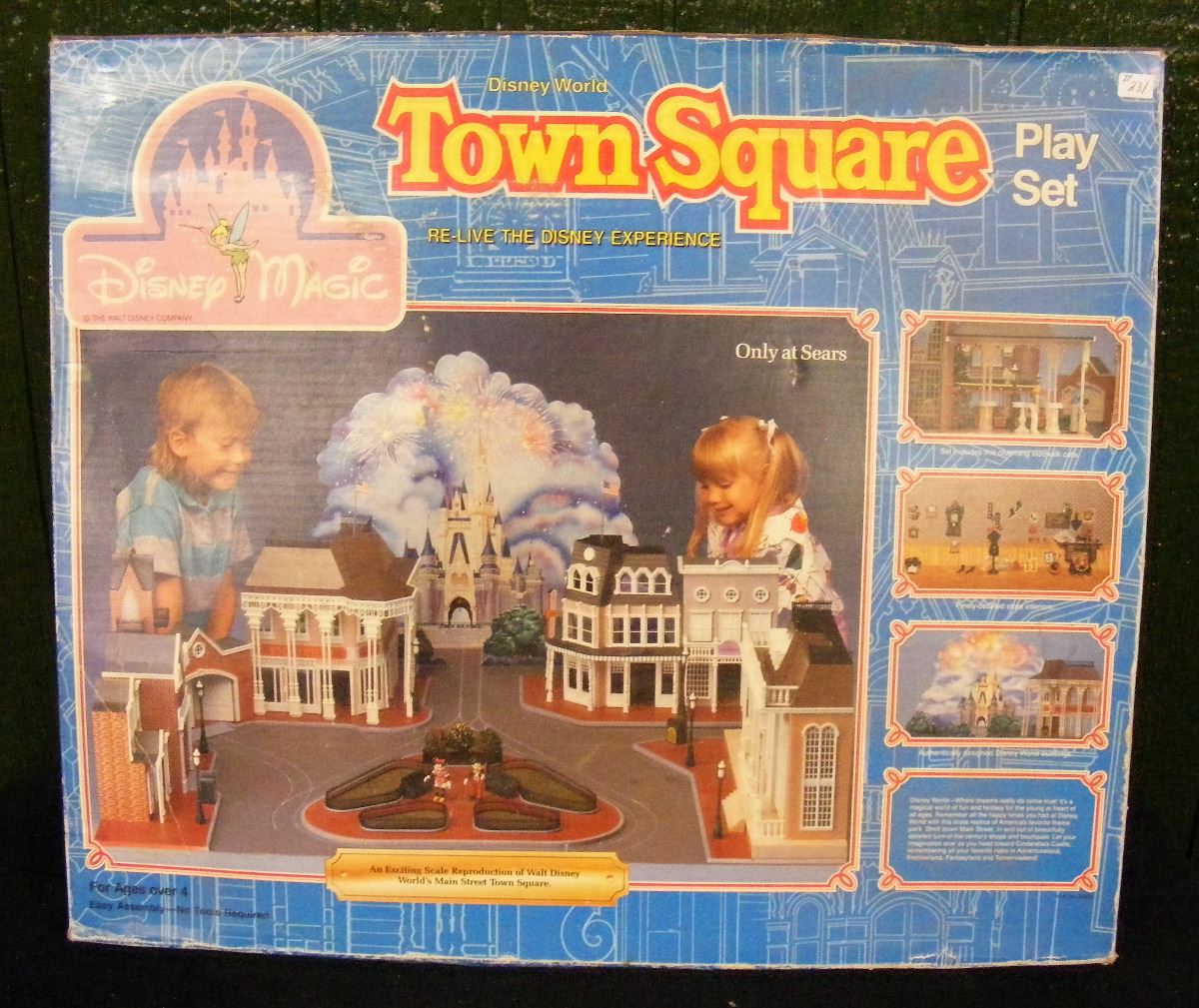 Disney Magic Town Square Playset 1988