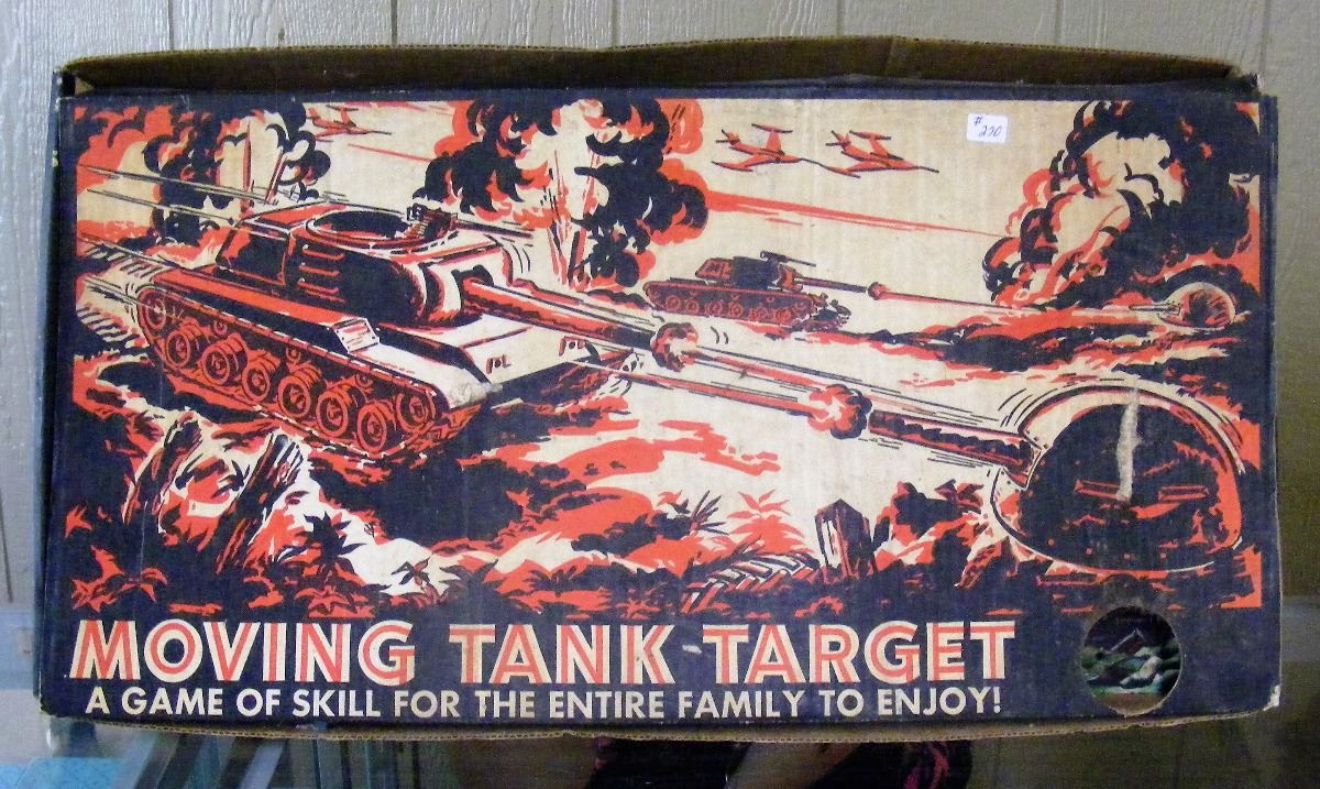 Moving Tank Target Game of Skill 1950's-1960's
