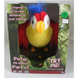 Pete the Parrot Repeating Parrot Doll