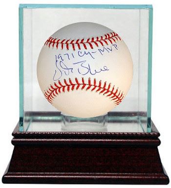 Vida Blue Signed Official Major League Baseball W/ Glass Case 1971 CY ...