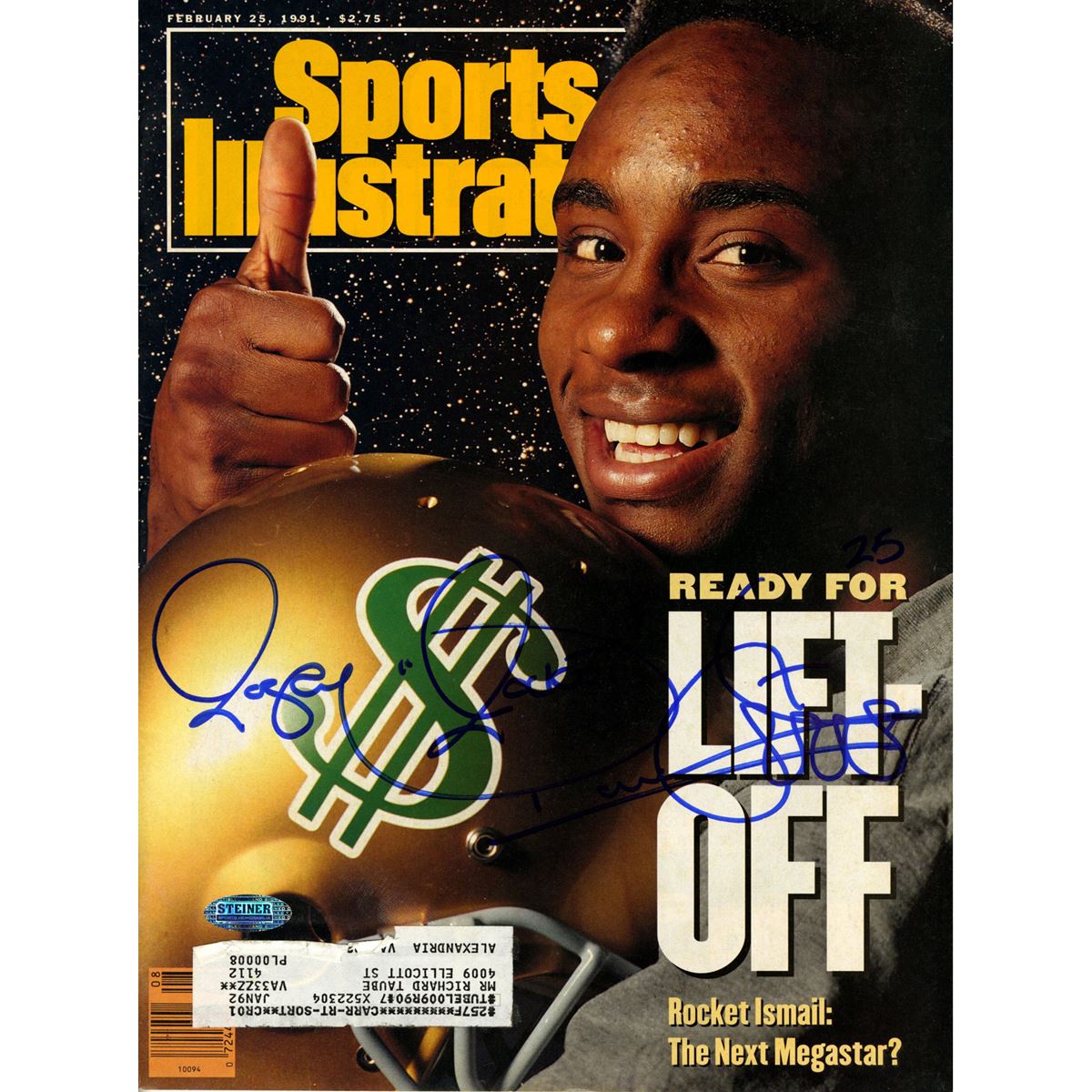 Rocket Ismail Signed 2/25/1991 Sports Illustrated Magazine