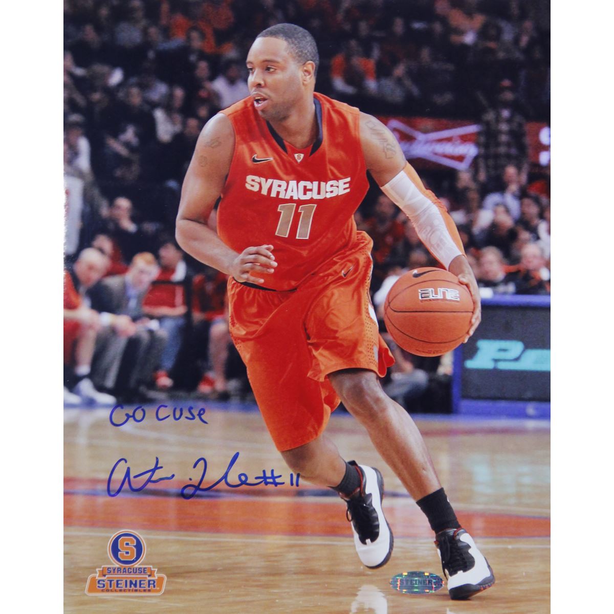 Scoop Jardine Syracuse Orange Jersey Vertical 8X10 Photo W/ "Go Cuse" Insc.