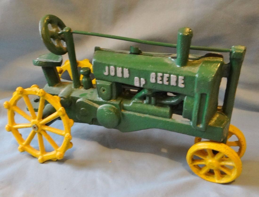 John Deere GP cast iron tractor, 7"h x 12"l