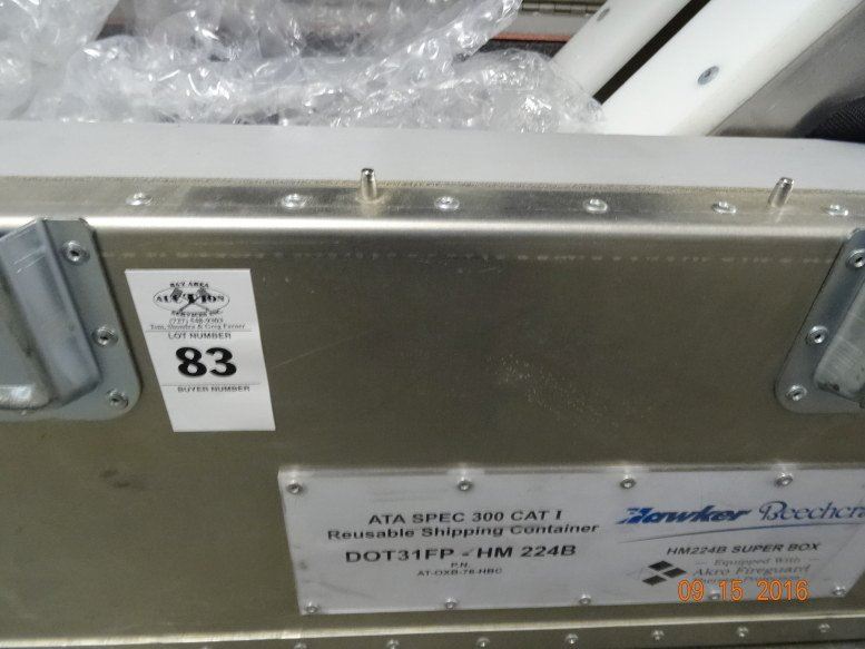 Hawker Beechcraft ATA Spec 300 Cat 1 Reusable Shippig Container