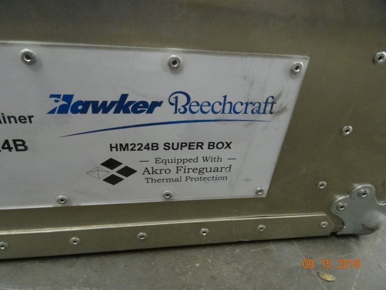 Hawker Beechcraft ATA Spec 300 Cat 1 Reusable Shippig Container
