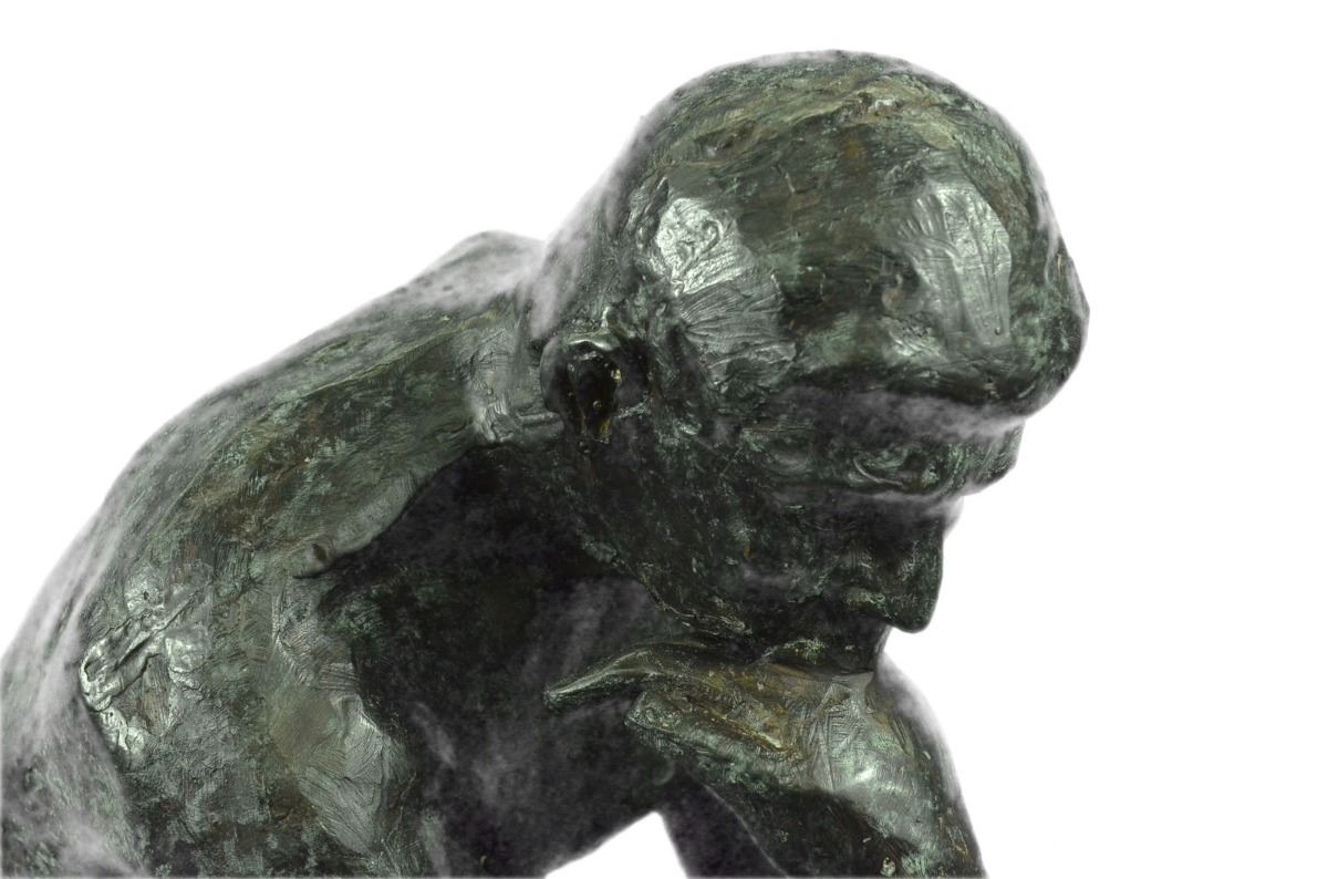 Massive Extra Large Rodin Thinker Famous Work Artwork Bronze Sculpture ...