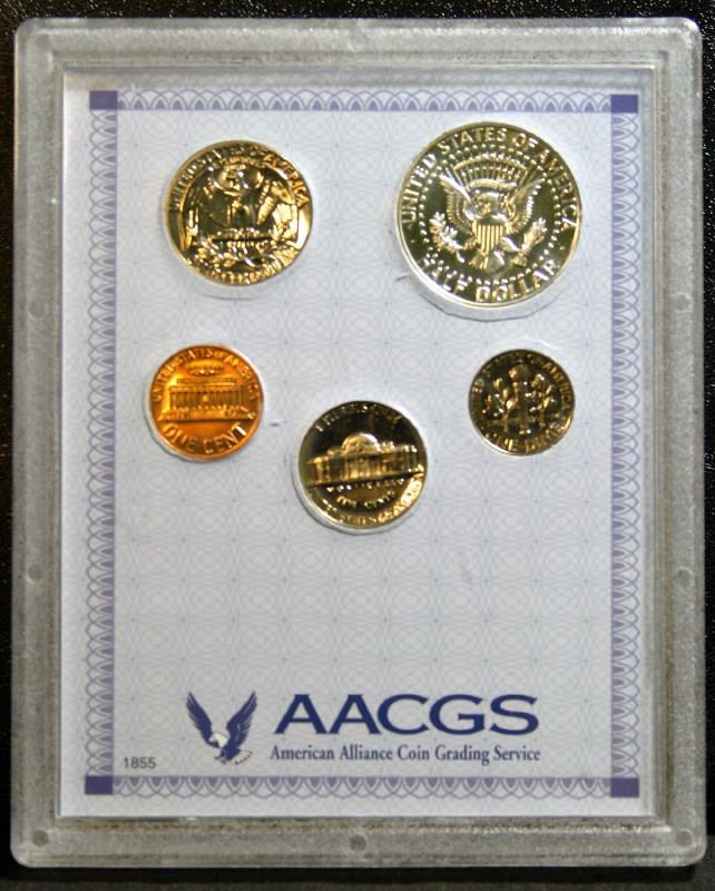 1968-S USA Coin Set, Graded By AACGS, PR-67