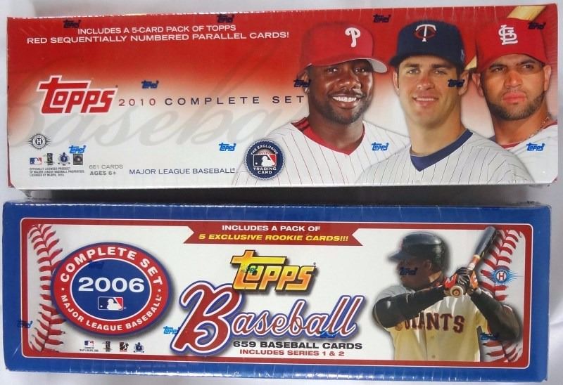 2006 & 2010 Topps Baseball Complete Sets FACTORY SEALED:
