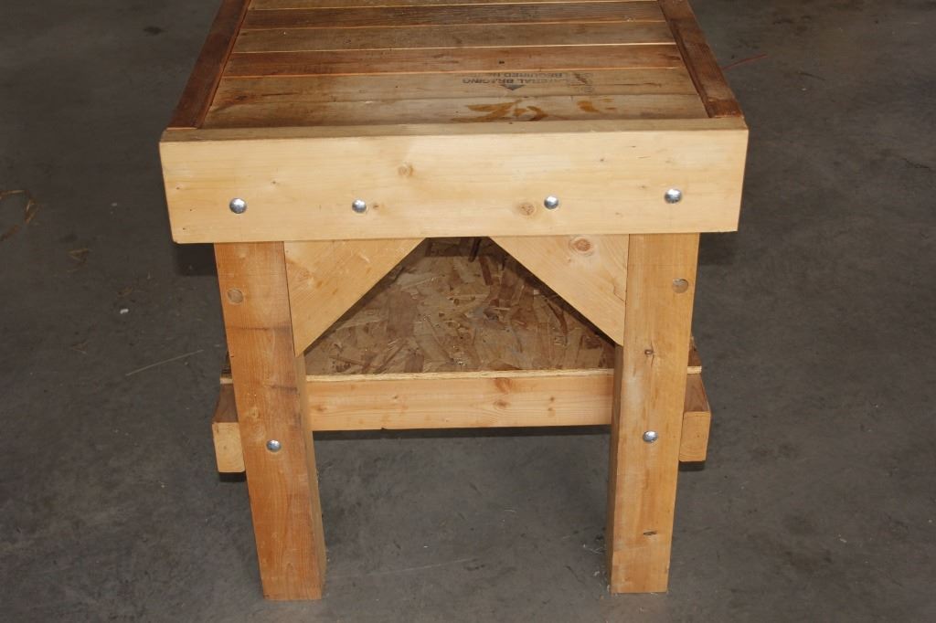 Wood Heavy Duty Work or Garage Bench Table