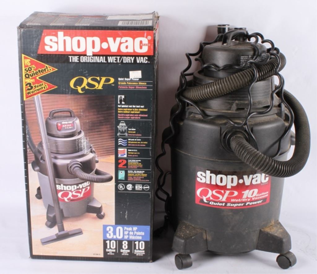 Shop Vac wet & dry 10gal. 3hp.