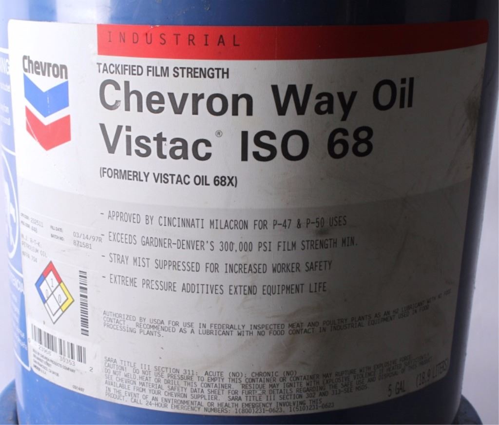 Chevron GST and Vistac ISO 32 and ISO 68 Both ISO
