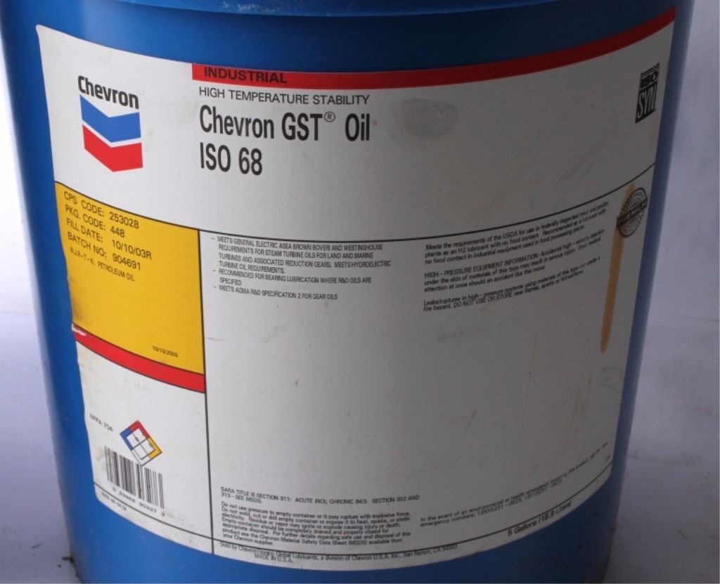 Chevron GST and Vistac ISO 32 and ISO 68 Both ISO