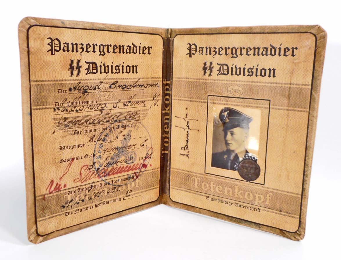GERMAN NAZI WAFFEN SS TOTENKOPF SOLDIER IDENTIFICATION BOOKLET