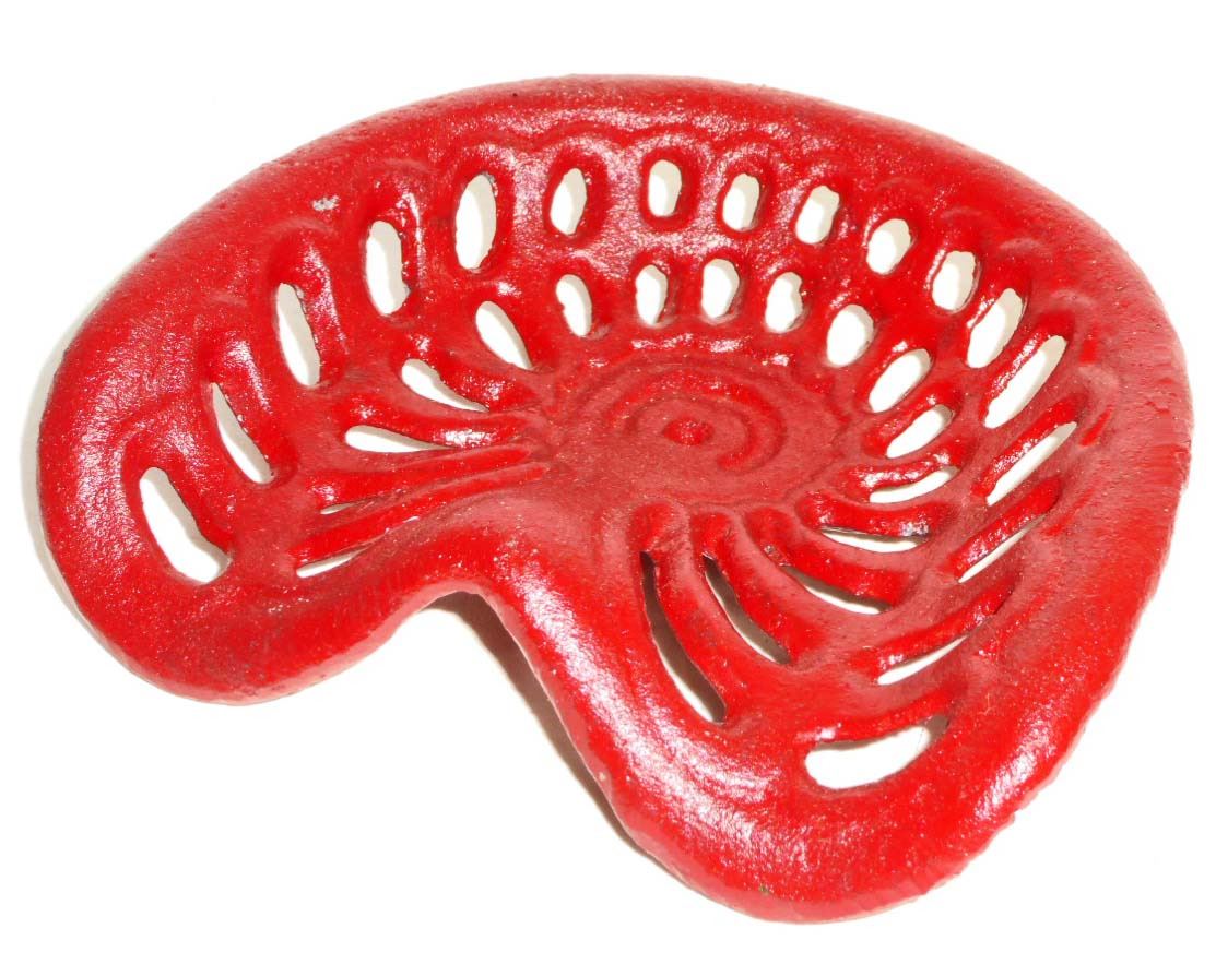 CAST IRON MINI RED TRACTOR SEAT RED