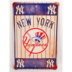 NEW YORK YANKEES EMBOSSED TIN SIGN