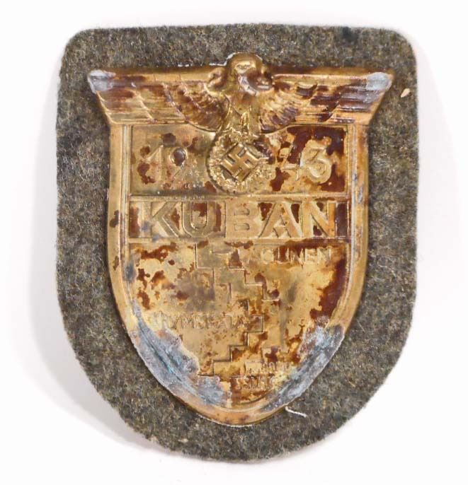 GERMAN NAZI ARMY KUBAN SLEEVE SHIELD