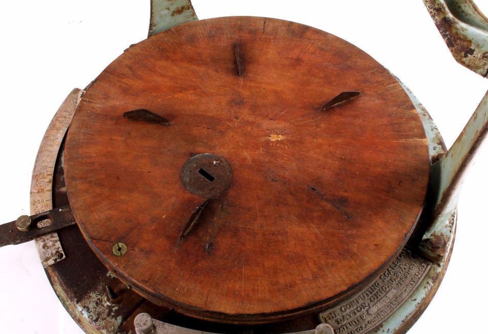 Antique Early 1900's Computing Scale Cheese Cutter