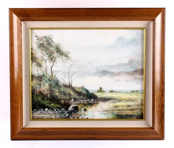 Original Richard Hazel Oil on Canvas Painting