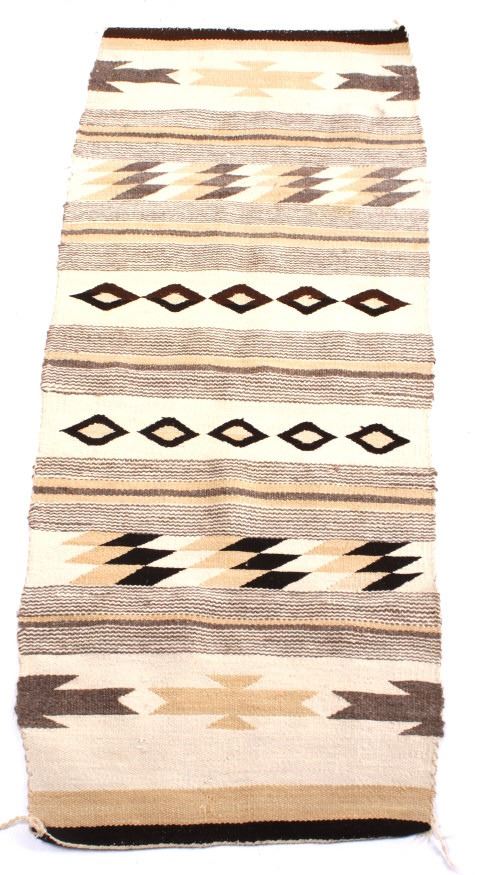Navajo Wide Ruins Pattern Rug Circa 1900