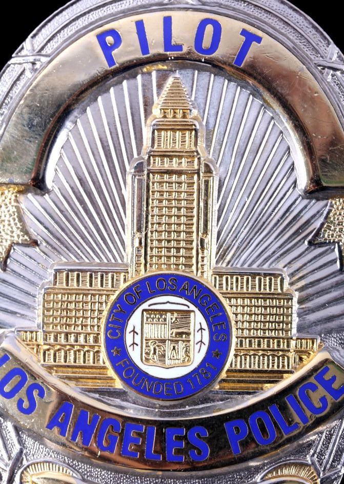 LAPD Los Angeles Police Department Pilot Badge
