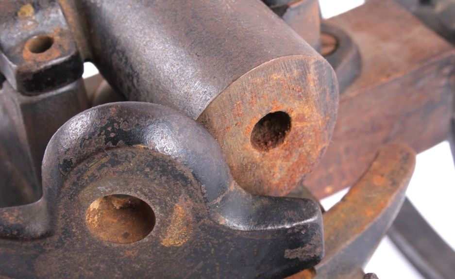 Antique 1800's Cast Iron Firing Cannon