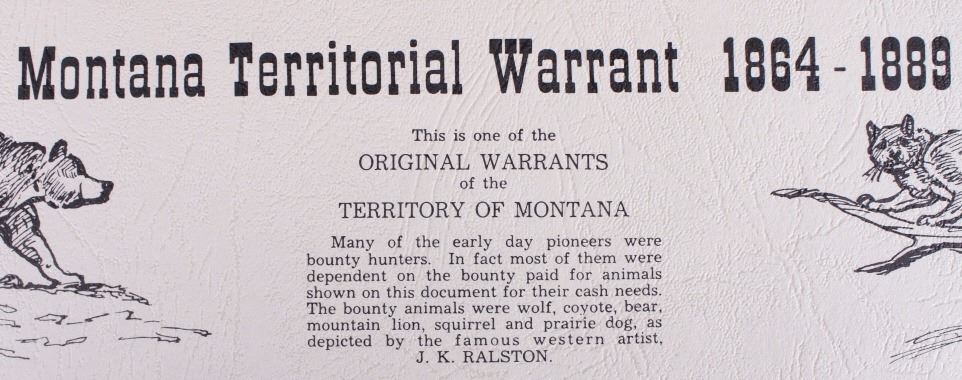 Montana Territory & Montana State Warrant