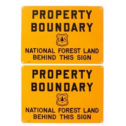 U.S. Forest Service Property Boundary Signs