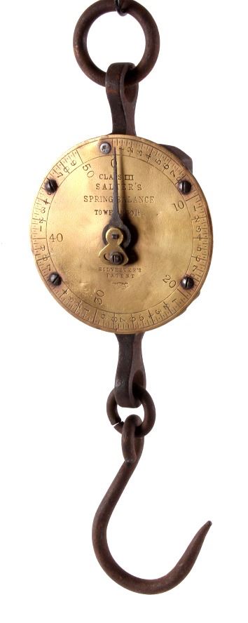 Antique Salter's 50 lb. Spring Balance Scale