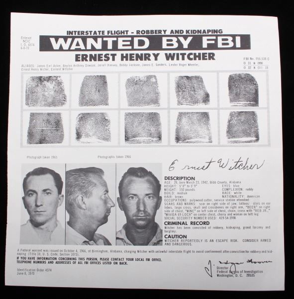 Collection Of Early FBI Wanted Posters