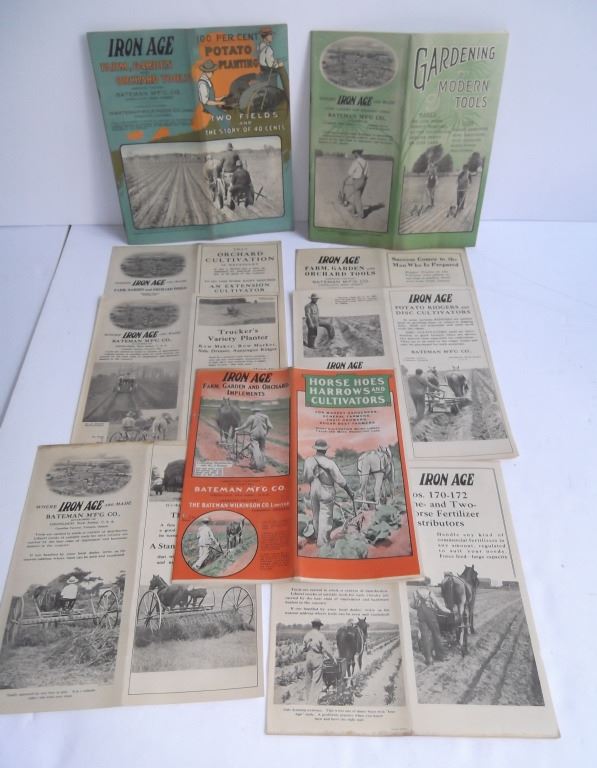 3 antique Iron Age brochures/pamphlets
