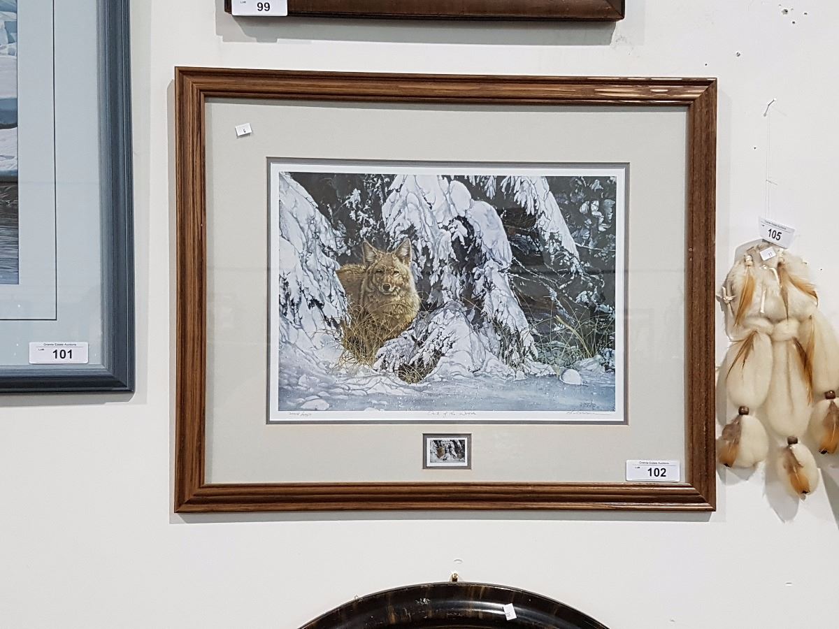 SIGNED LIMITED EDITION M. VISSER PRINT TITLED OUT OF THE WOODS