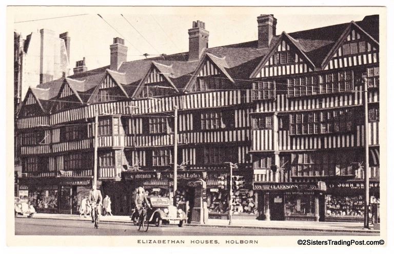 Elizabethan Houses London, England UK Early to Mid 1900's