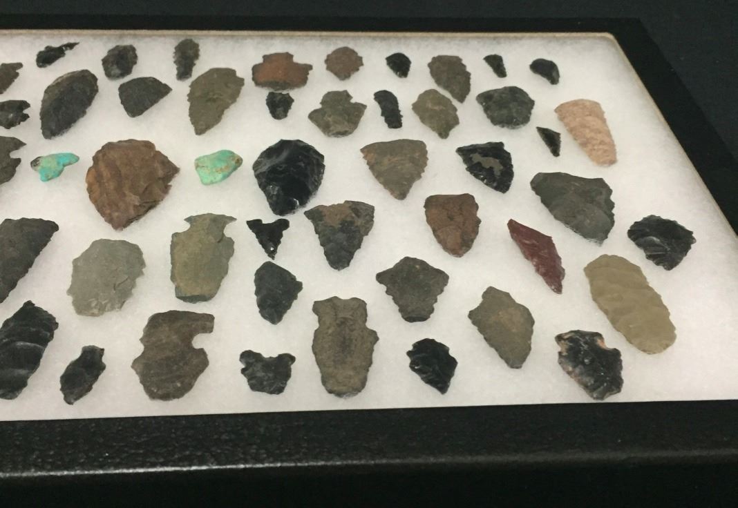 Prehistoric Arizona Arrowheads Display
