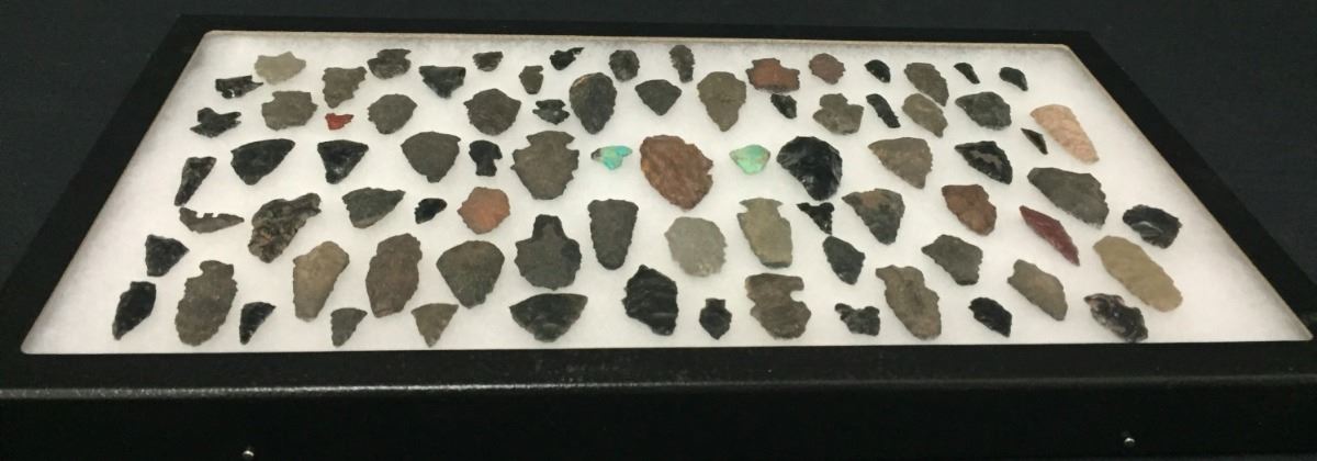 Prehistoric Arizona Arrowheads Display