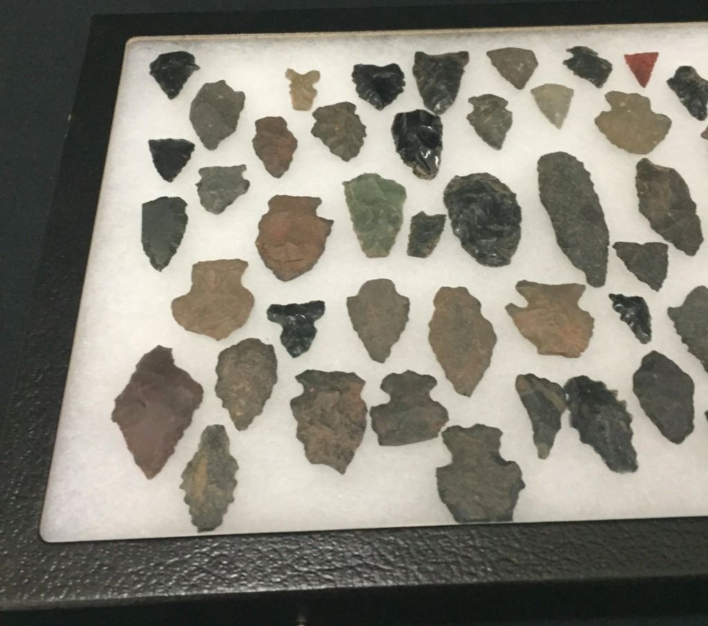 Prehistoric Arizona Arrowheads Display