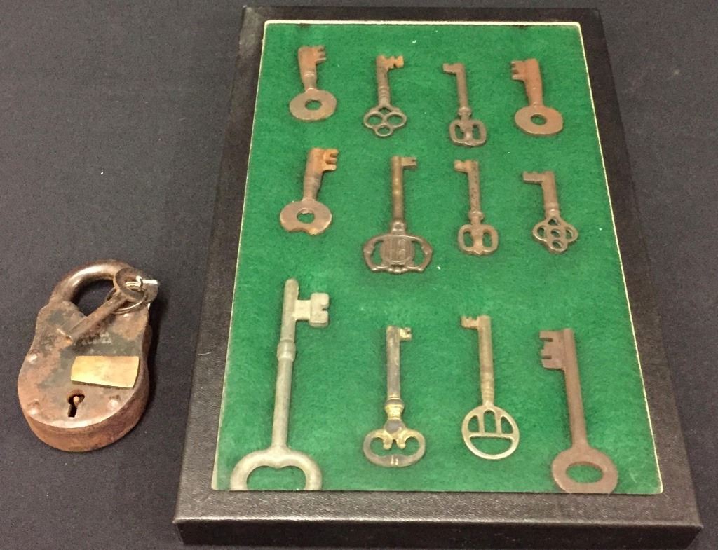 Antique Lock and Keys Display