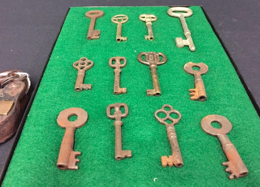 Antique Lock and Keys Display