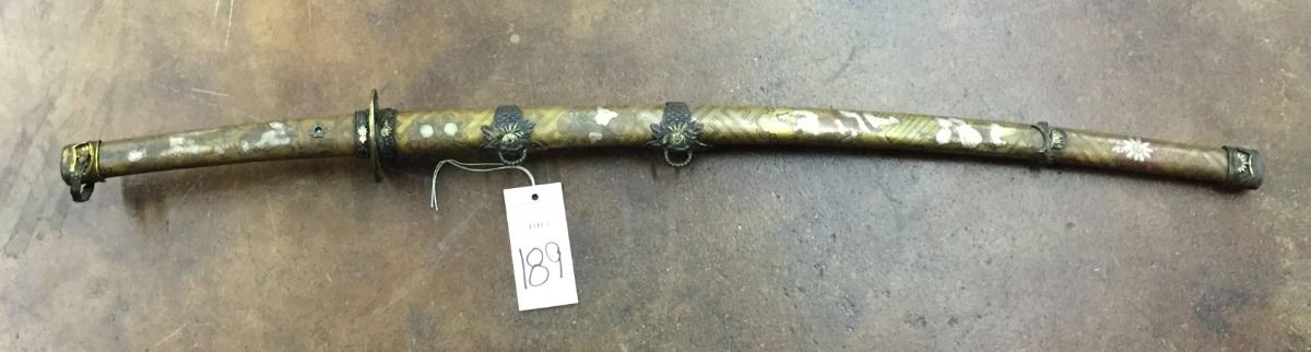 Old Japanese Samurai Sword - Original Sheath