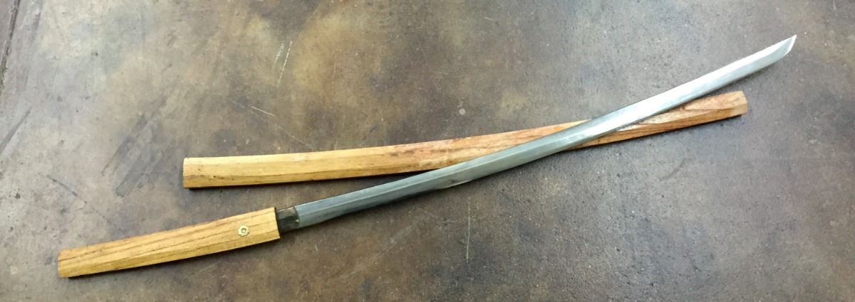 Japanese Samurai Style Sword - Wooden Sheath
