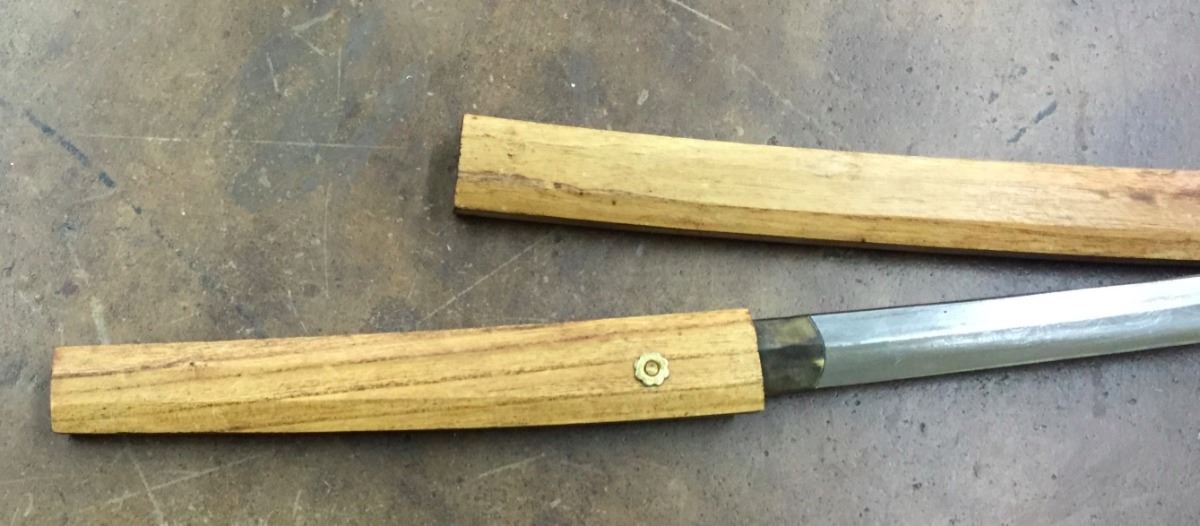 Japanese Samurai Style Sword - Wooden Sheath
