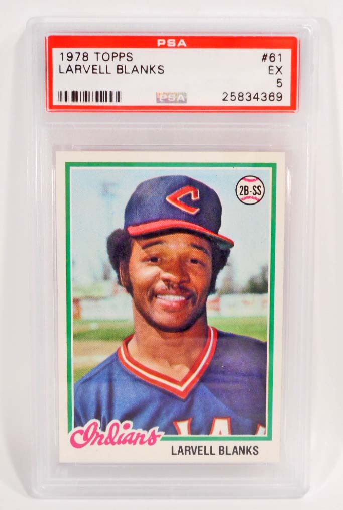 1978 TOPPS LARVELL BLANKS #61 BASEBALL CARD - PSA EX 5