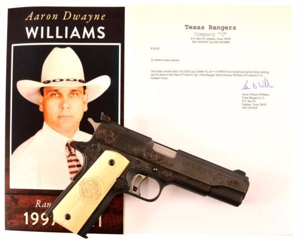 Texas Ranger Williams' Colt 1911 Gold Cup .45