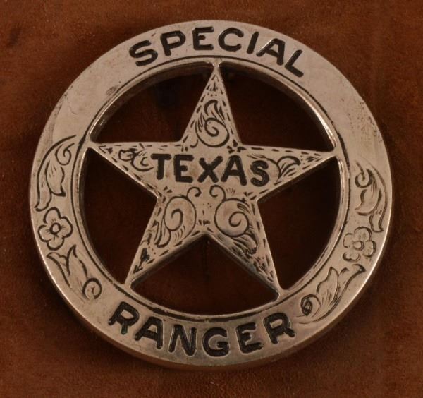 Special Texas Ranger Badge in Leather Case