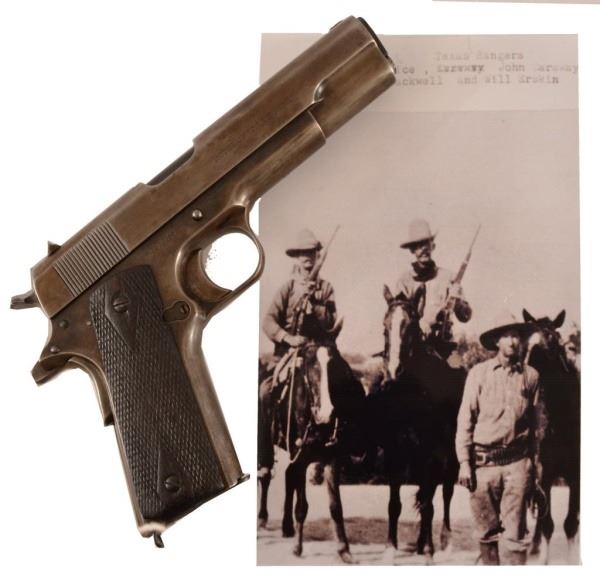 Texas Ranger C.J. Blackwell's Colt 1911 .45 Pistol