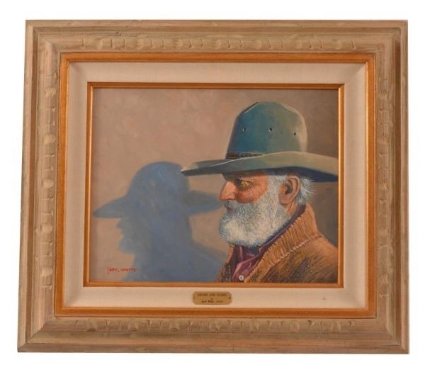 Texas Ranger Captain John Hughes Oil Painting