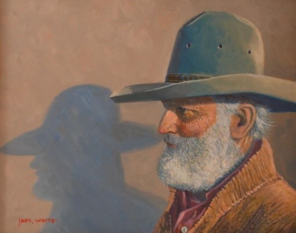Texas Ranger Captain John Hughes Oil Painting
