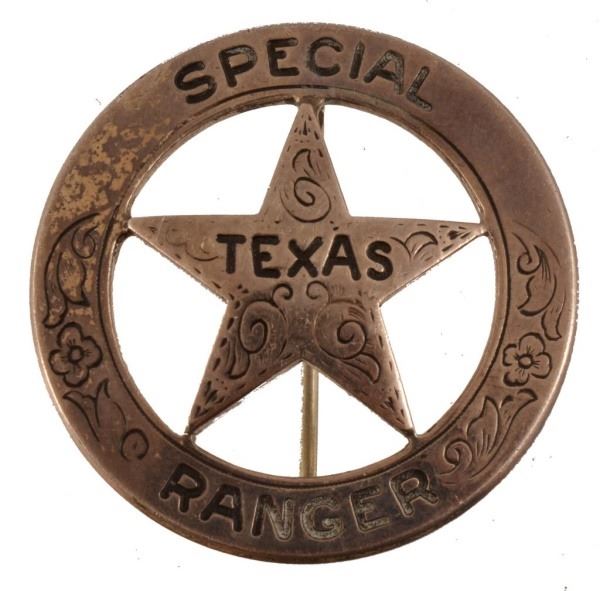 Clint Peoples' Special Texas Ranger Badge