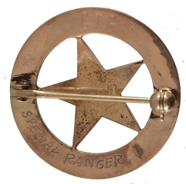 Clint Peoples' Special Texas Ranger Badge